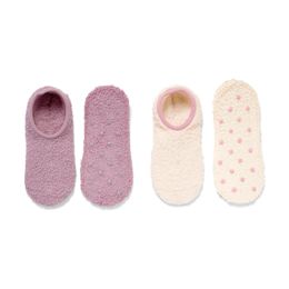 Tchibo - 2 Paar Hausschuh-Socken - Damen - Gr. 39-42 - creme