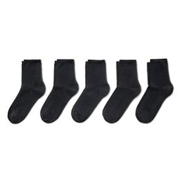 Tchibo - 5 Paar Socken - Damen - Gr. 39-42 - schwarz