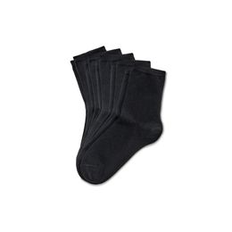 Tchibo - 5 Paar Socken - Damen - Gr. 39-42 - schwarz