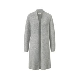Tchibo - Offener Longcardigan mit RWS-Wolle - Damen - Gr. L - grau