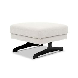 Tchibo - Hocker &raquo;Amantea&laquo; - 75x75x48cm - wei&szlig; - Polyester / Acryl / Holz