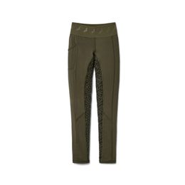 Tchibo - Kinder-Grip-Vollbesatz-Reittight - Mädchen - Gr. 122/128 - olivgrün