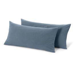 Tchibo - 2 Jersey-Kopfkissenbez&uuml;ge - blau