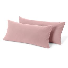 Tchibo - 2 Jersey-Kopfkissenbez&uuml;ge - ros&eacute;