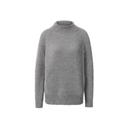 Tchibo - Strickpullover mit Stehkragen - Damen - Gr. L - grau