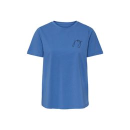 Tchibo - T-Shirt mit Wording-Print - Damen - Gr. XL - blau
