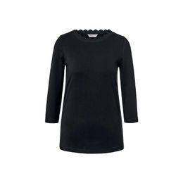 Tchibo - Shirt mit 3/4-Arm - Damen - Gr. L - schwarz
