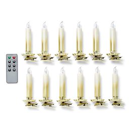 Tchibo - 12 LED-Weihnachtsbaum-Kerzen - creme