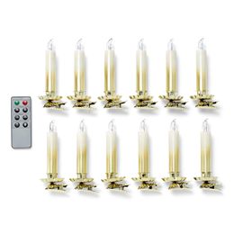 Tchibo - 12 LED-Weihnachtsbaum-Kerzen - creme