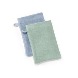Tchibo - 2 Waschlappen - hellblau