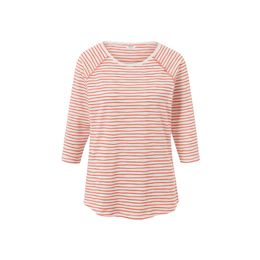 Tchibo - Gestreiftes Shirt mit 3/4-Arm - Damen - Gr. M - creme/gestreift