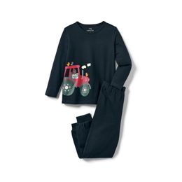 Tchibo - Kleinkind-Pyjama - Gr. 98/104 - blau