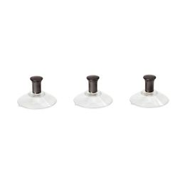 Tchibo - 3 Haken mit Saugnapf - schwarz