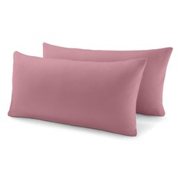 Tchibo - 2 Jersey-Kopfkissenbez&uuml;ge - ros&eacute;