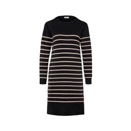 Tchibo - Gestreiftes Feinstrickkleid - Damen - Gr. L - schwarz/gestreift