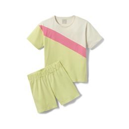 Tchibo - Kinder-Pyjama - M&auml;dchen - Gr. 122/128 - creme