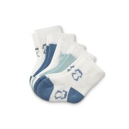 Tchibo - 5 Paar Baumwoll-Babysocken - Baby - Gr. 23-26 - dunkelblau/jacquard