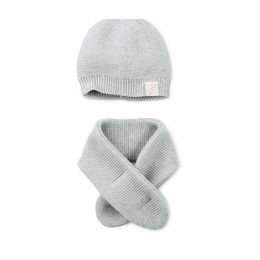 Tchibo - Strickmütze und Strickschal - Herren - Gr. 49-52 - hellgrau