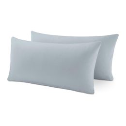 Tchibo - 2 Jersey-Kopfkissenbezüge - graublau