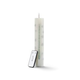 Tchibo - LED-Echtwachs-Adventskalenderkerze - silber