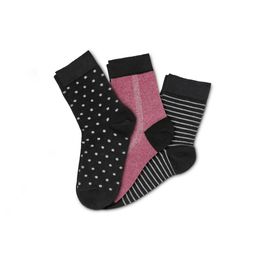 Tchibo - 3 Paar Socken - Damen - Gr. 35-38 - braun