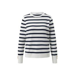 Tchibo - Gestreifter Feinstrickpullover - Damen - Gr. L - dunkelblau/gestreift