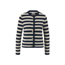Tchibo - Cardigan aus Strukturstrick - Damen - Gr. 40 - dunkelblau/gestreift