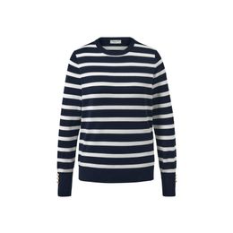 Tchibo - Gestreifter Feinstrickpullover - Damen - Gr. L - dunkelblau/gestreift