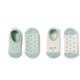 Tchibo - 2 Paar Hausschuhsocken - Damen - Gr. 39-42 - creme