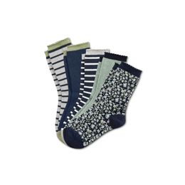 Tchibo - 5 Paar Socken - Damen - Gr. 39-42 - dunkelblau