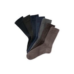 Tchibo - 7 Paar Socken - Herren - Gr. 44-46 - hellbraun