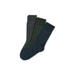 Tchibo - 3 Paar Socken - Herren - Gr. 44-46 - dunkelgrau