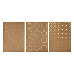 Tchibo - Kraftpapier-Set - gold
