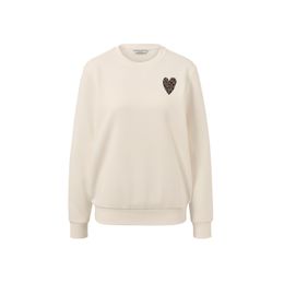 Tchibo - Sweatshirt mit Print - Damen - Gr. XL - creme