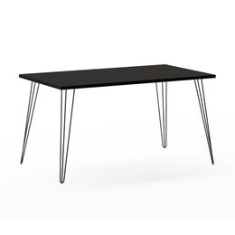 Tchibo - Schreibtisch &raquo;Hank&laquo; - 140x80x74cm - schwarz - Holz / Stahl / Metall