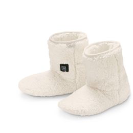 Tchibo - Akku-Heizschuhe - Gr. M - creme