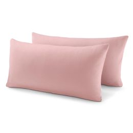 Tchibo - 2 Jersey-Kopfkissenbez&uuml;ge - ros&eacute;