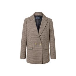 Tchibo - Karierter Blazer - Damen - Gr. 46 - schwarz