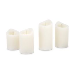 Tchibo - 4 LED-Echtwachskerzen - creme