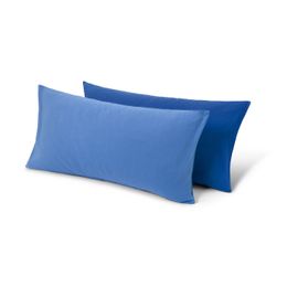 Tchibo - 2 Jersey-Kopfkissenbezüge - blau
