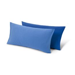 Tchibo - 2 Jersey-Kopfkissenbezüge - blau