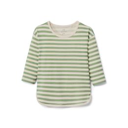 Tchibo - Kinder-Langarmshirt - Gr. 86/92 - beige/gestreift