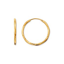 Tchibo - 585 Gold Creolen flexibel - gold