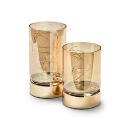 Tchibo - 2 LED-Glas-Windlichter - gold