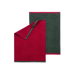 Tchibo - 2 Küchenhandtücher - dunkelgrün