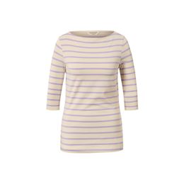 Tchibo - Shirt mit 3/4-Arm - Damen - Gr. XXL - lila/gestreift