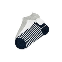 Tchibo - 3 Paar Sneakersocken - Damen - Gr. 35-38 - dunkelblau