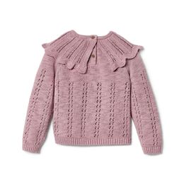 Tchibo - Kinder-Strickpullover mit Kragen - Baby - Gr. 86/92 - violett