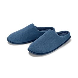 Tchibo - Hausschuhe - Herren - Gr. 40-41 - dunkelblau/gestreift