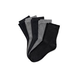 Tchibo - 5 Paar Kinder-Socken - Kinder - Gr. 35-38 - schwarz